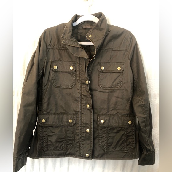 J. Crew | Jackets & Coats | J Crew Utility Jacket Olive Euc | Poshmark